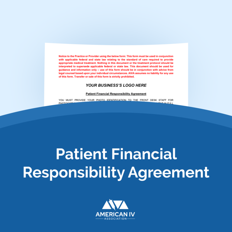Patient Financial Responsibility Agreement - American IV Association