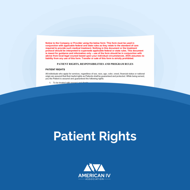 Patient Rights - American IV Association